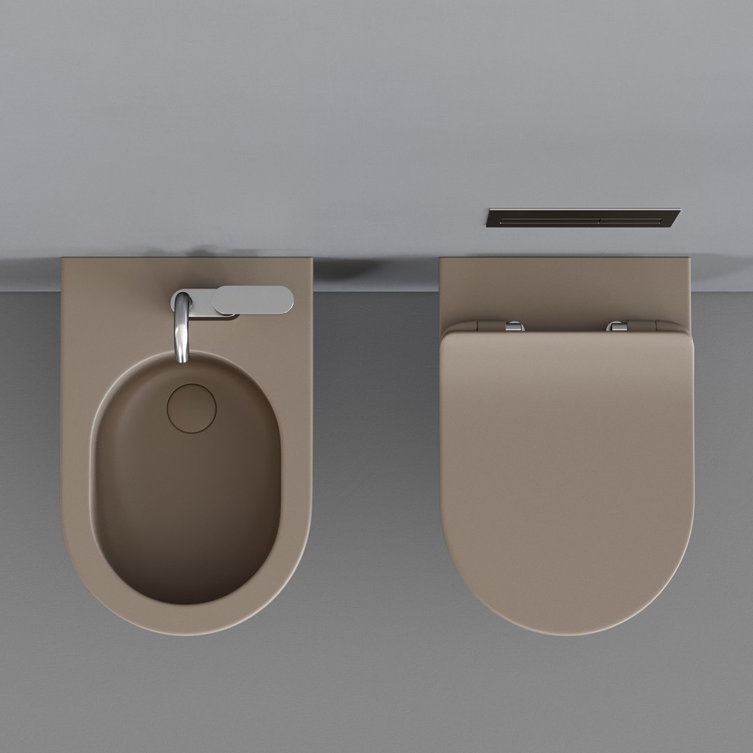 3D App Wall-hung Toilet Bidet Model - TurboSquid 1620304