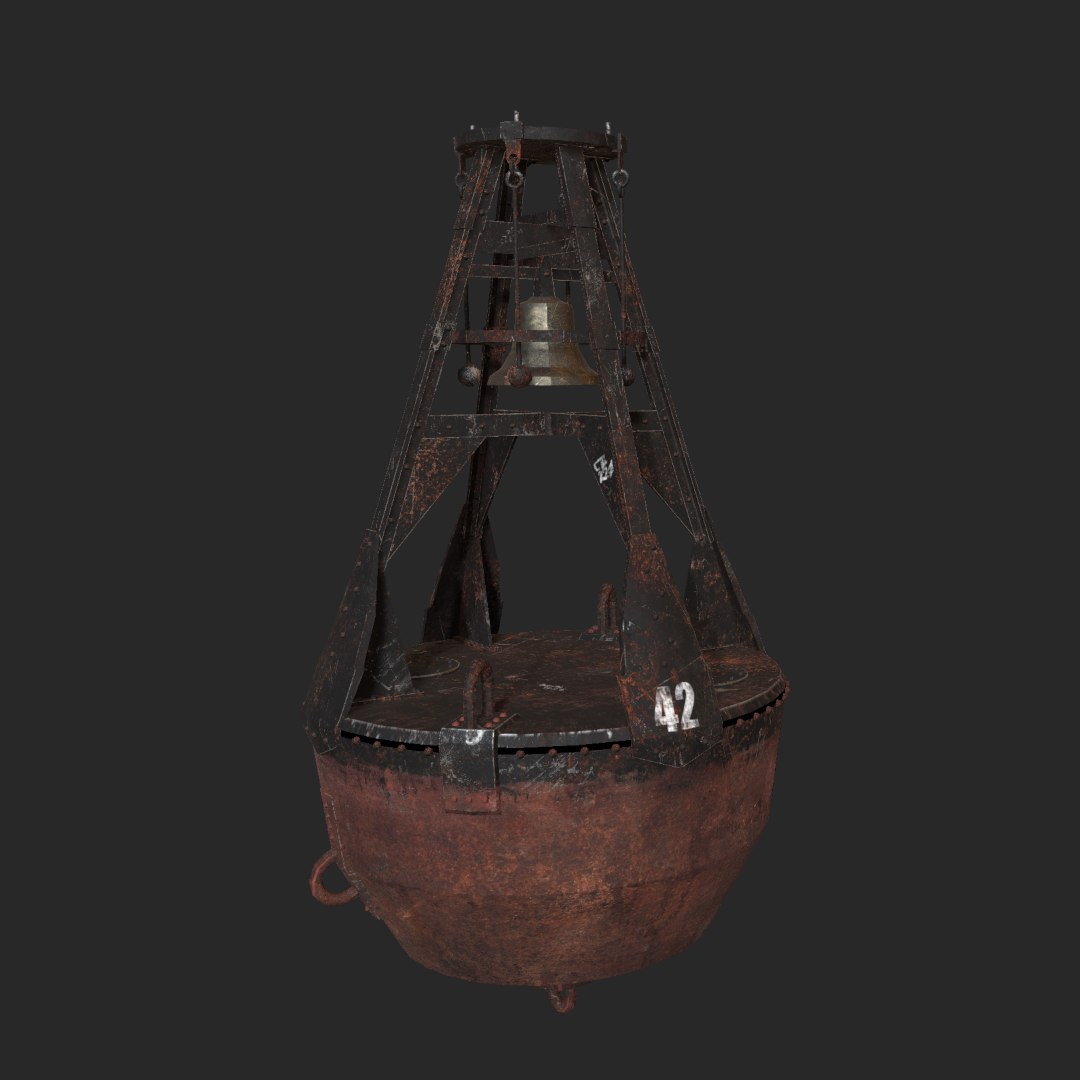 3D Bell Buoy Early 1900 Model - TurboSquid 1611098