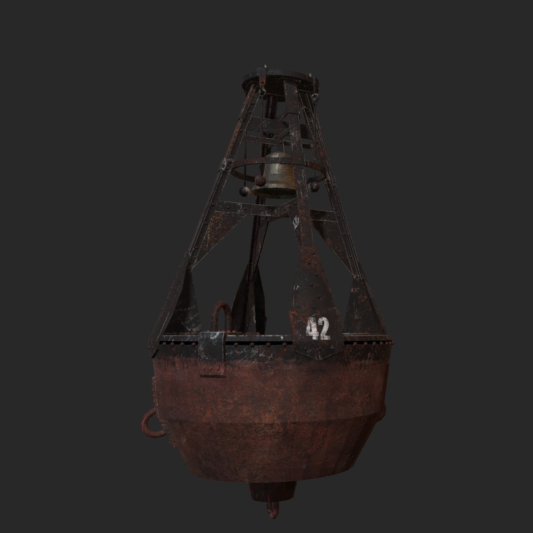 3D Bell Buoy Early 1900 Model - TurboSquid 1611098