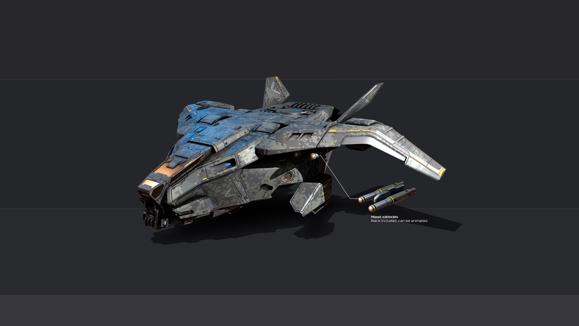 3D RTS 64 - Dropship - TurboSquid 2238592