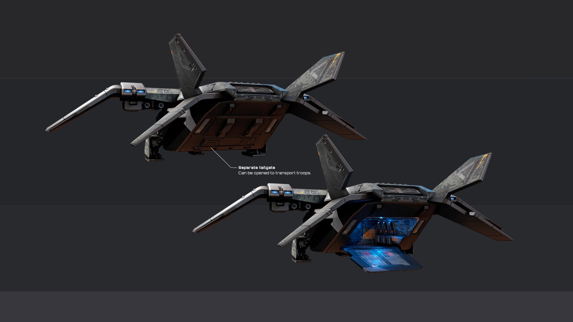3D RTS 64 - Dropship - TurboSquid 2238592