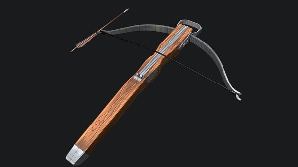 3d crossbow bow medieval
