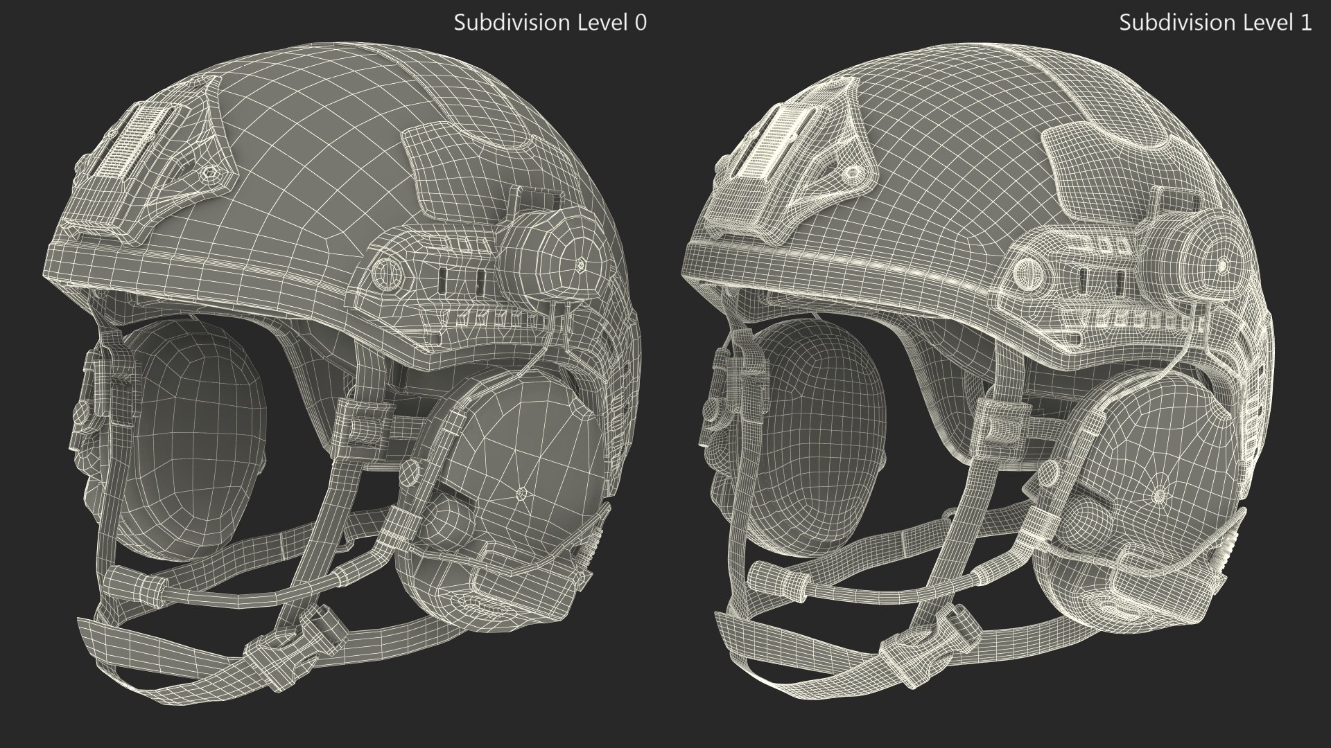 Tactical Gear Helmet Grey Camo 3D Model - TurboSquid 2272720