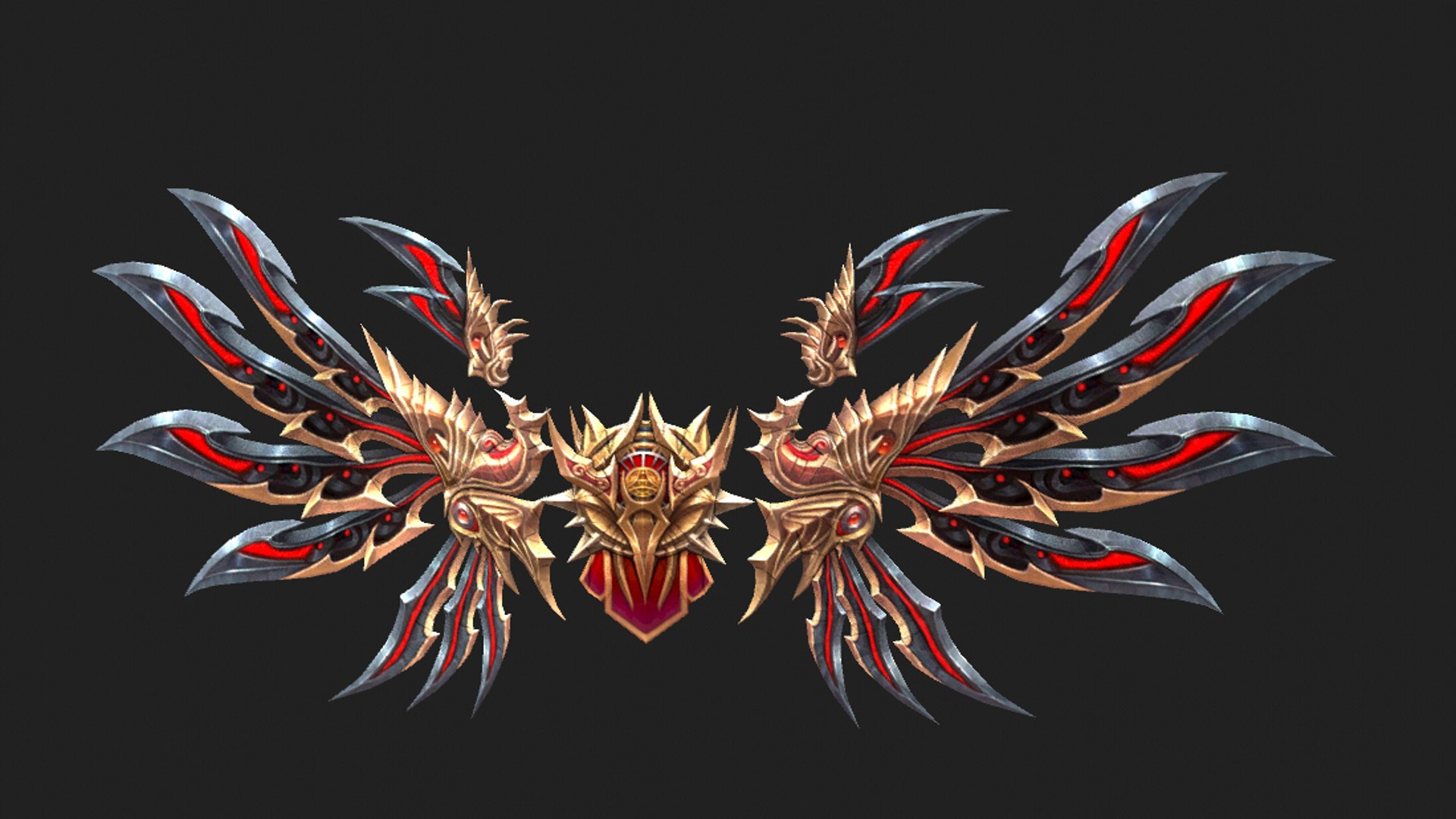 3D Metal Wing - TurboSquid 1969648