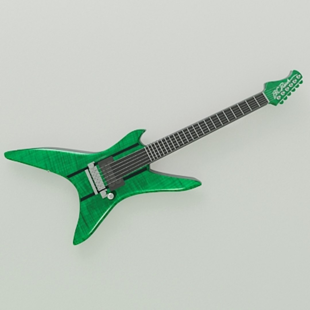stealth guitar 3d model