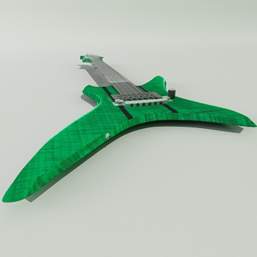 stealth guitar 3d model