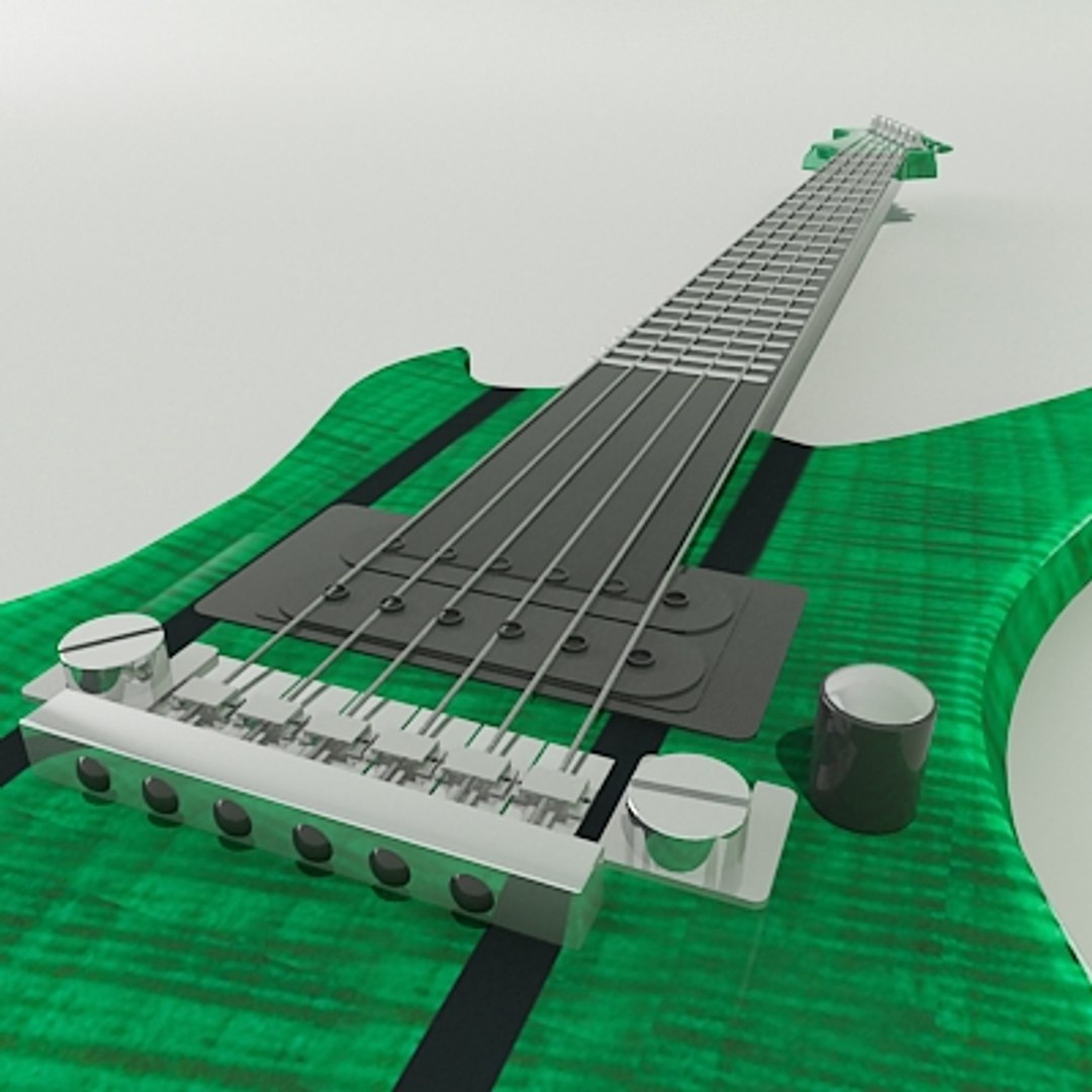 stealth guitar 3d model