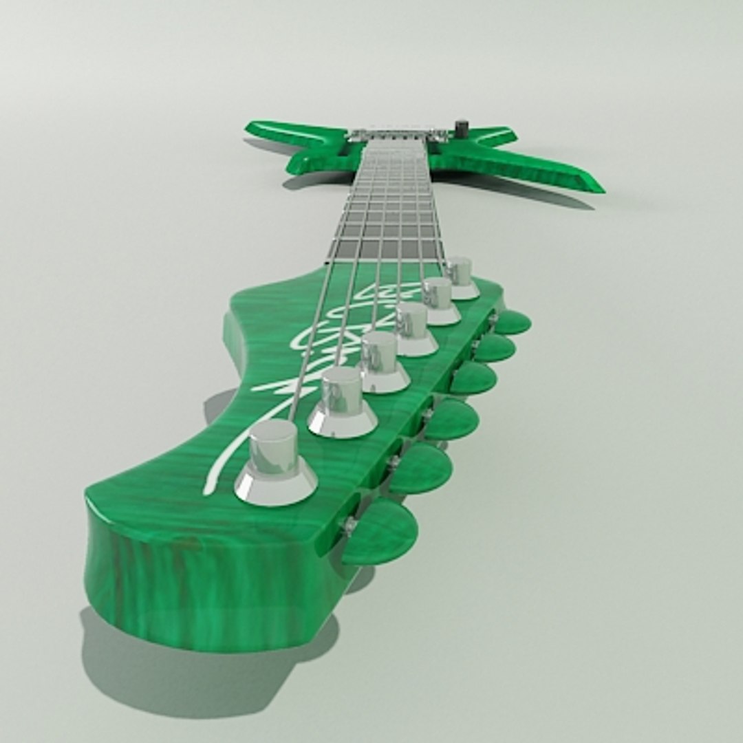 stealth guitar 3d model