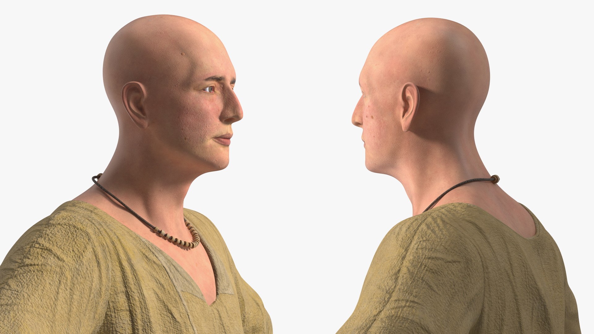 Ancient Priest A-Pose 3D - TurboSquid 2269677