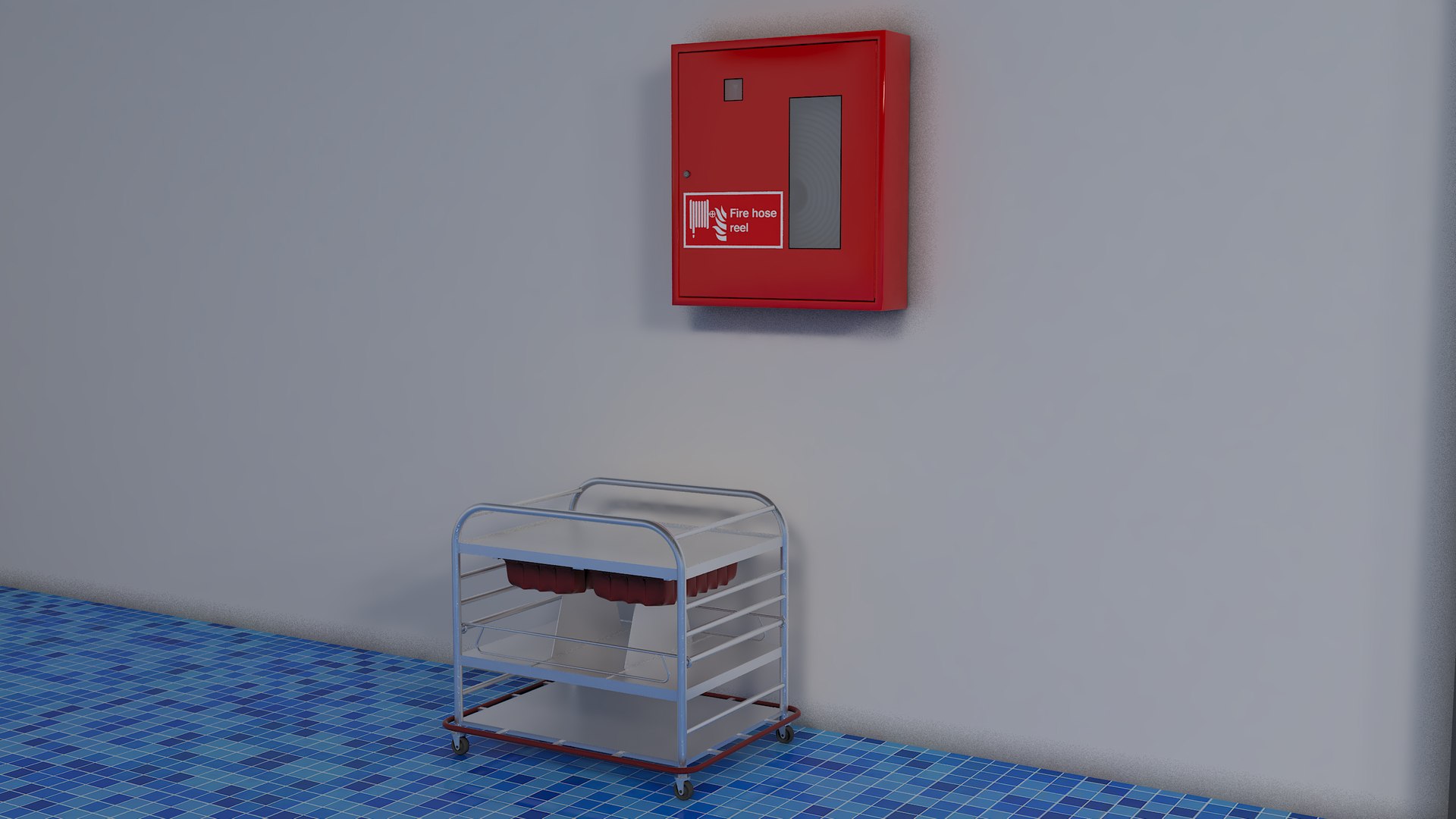 3D Model Swimming Pool And Diving Board - TurboSquid 2294088