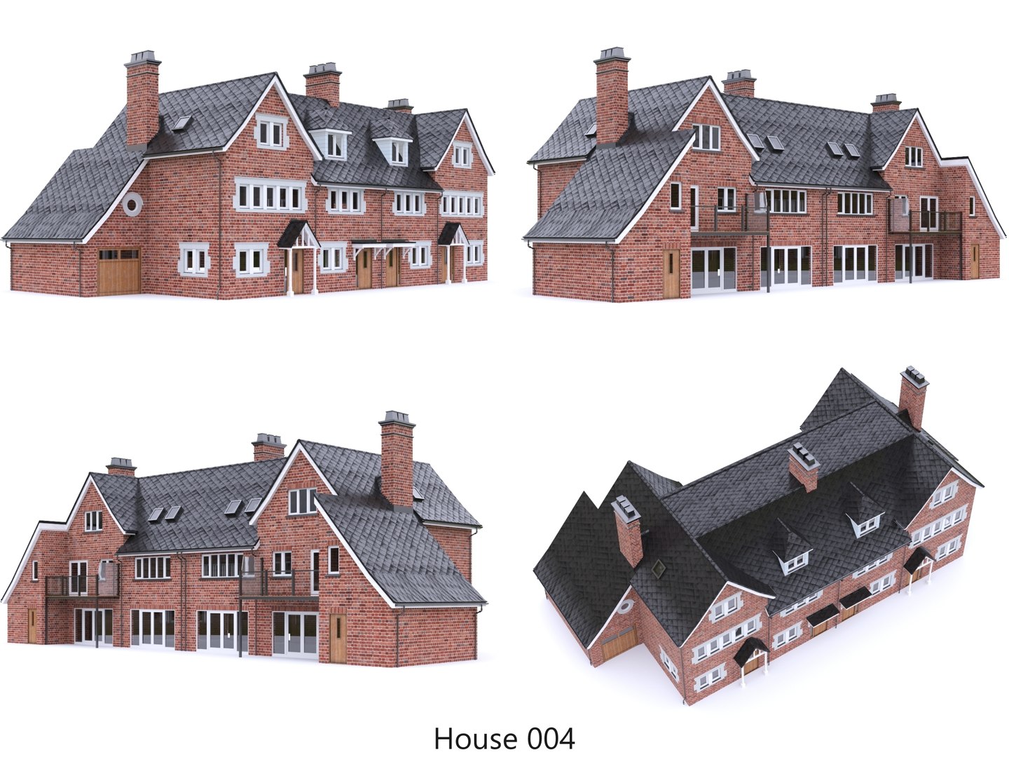 English Houses - Vol 1 3D Model - TurboSquid 1751180
