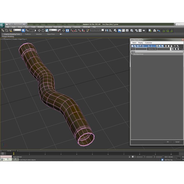 3d model broken iron pipe 7