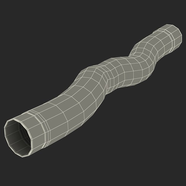 3d model broken iron pipe 7