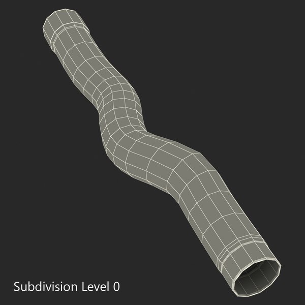 3d model broken iron pipe 7