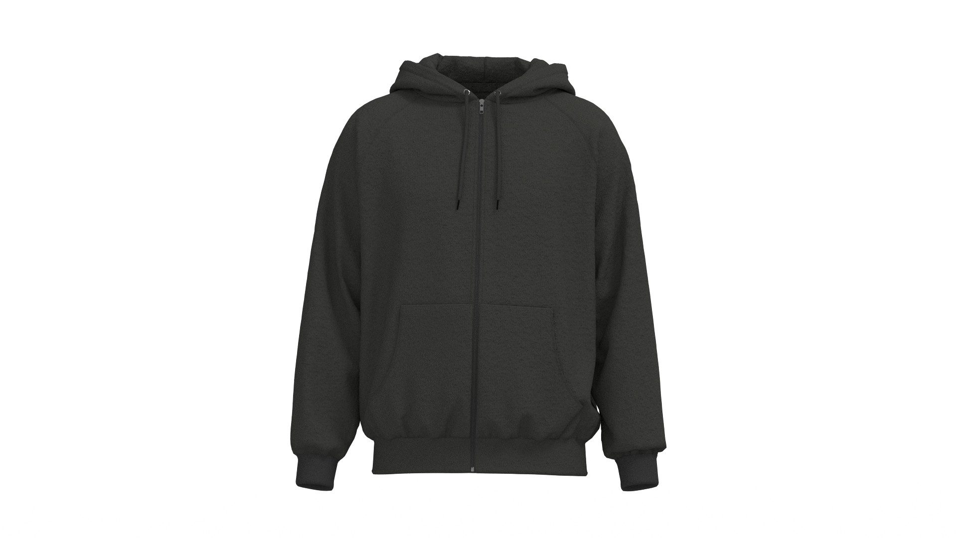 Male Raglan Zipper Hoodie Model - TurboSquid 2152899