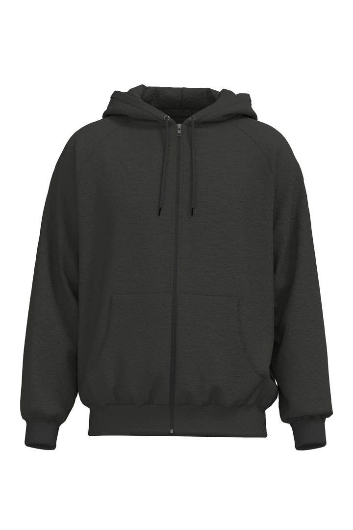 Male Raglan Zipper Hoodie Model - TurboSquid 2152899
