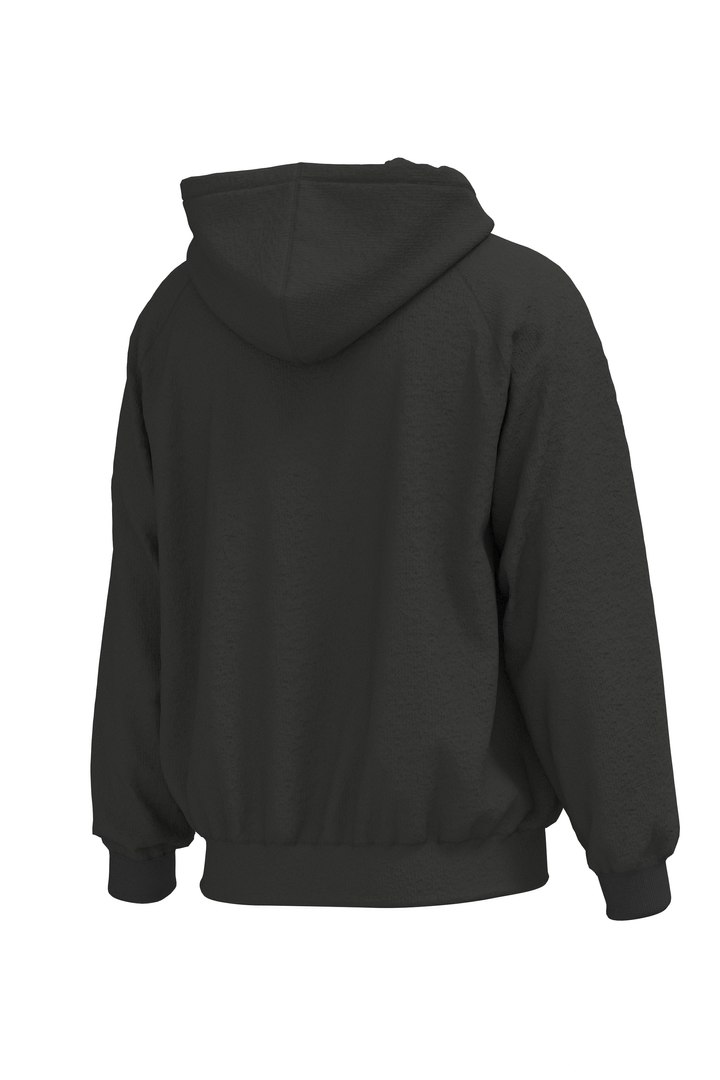 Male Raglan Zipper Hoodie Model - TurboSquid 2152899