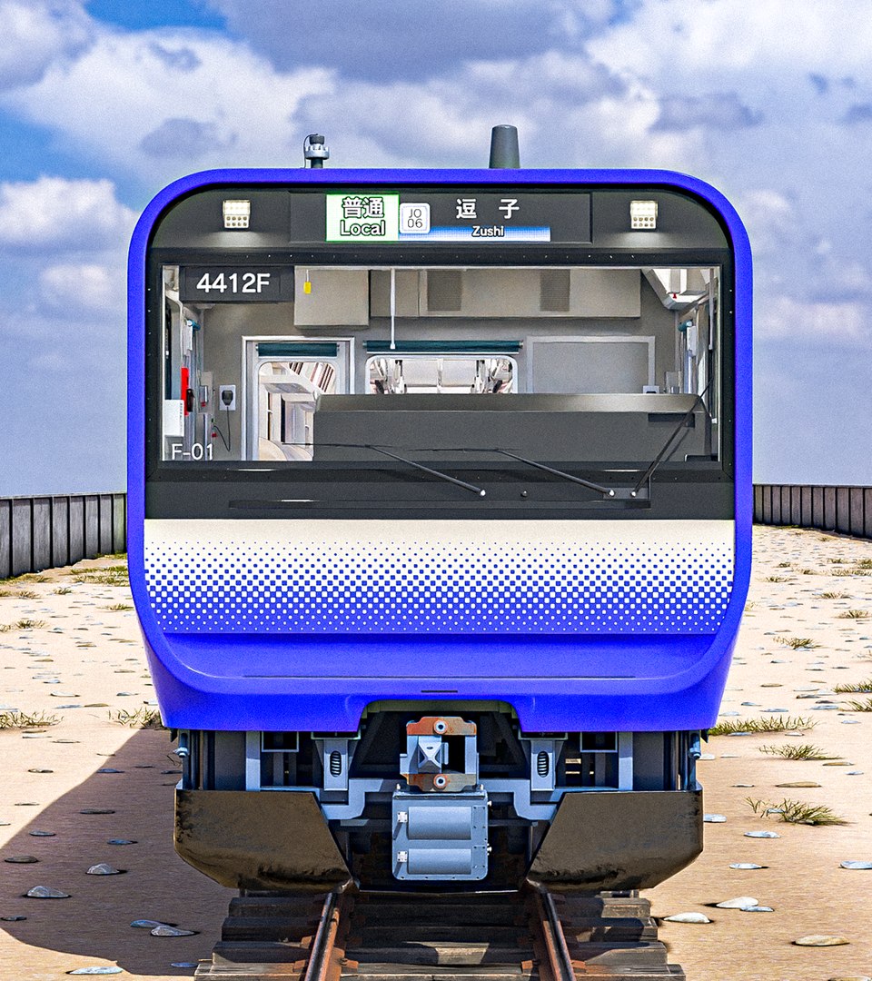 3D Standard License - Japanese Train Detailed Interior Yokosuka Sobu Exterior E235-1000 Series ...