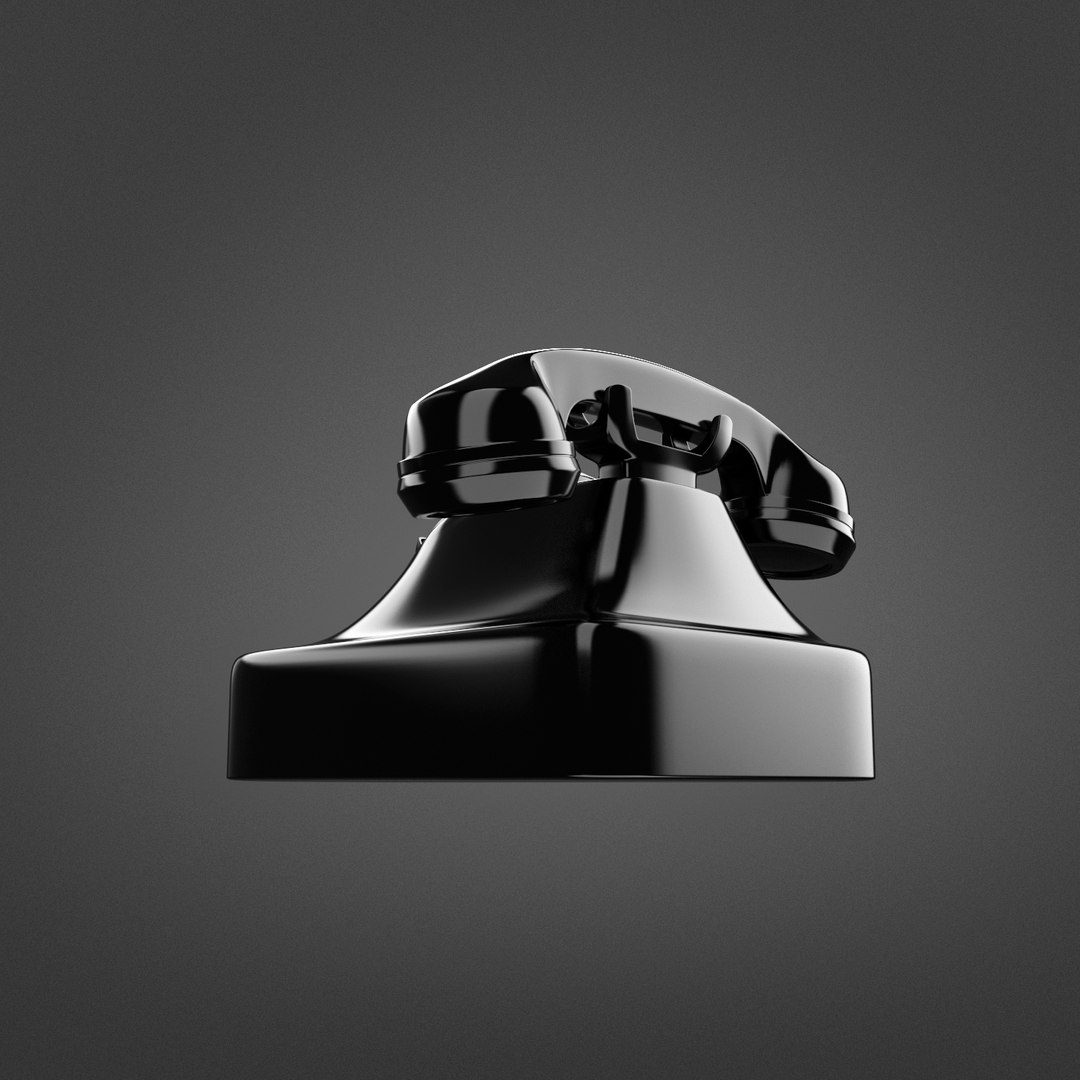 3d Rotary Phone Model