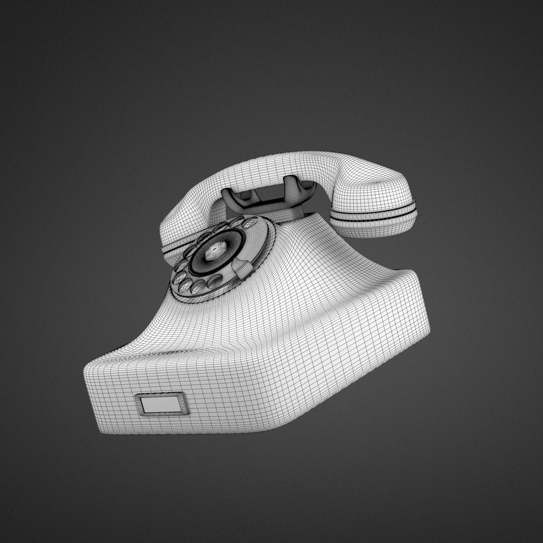 3d Rotary Phone Model