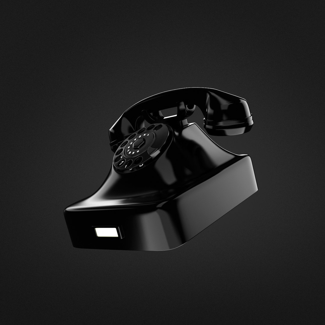 3d Rotary Phone Model