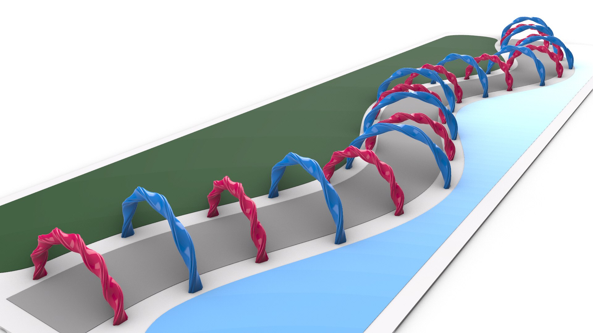 Twisted Arches Passage 3D Model - TurboSquid 2062855