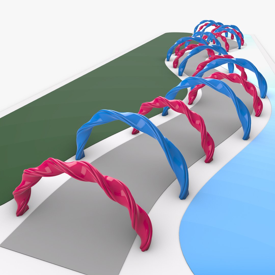 Twisted Arches Passage 3D model - TurboSquid 2062855