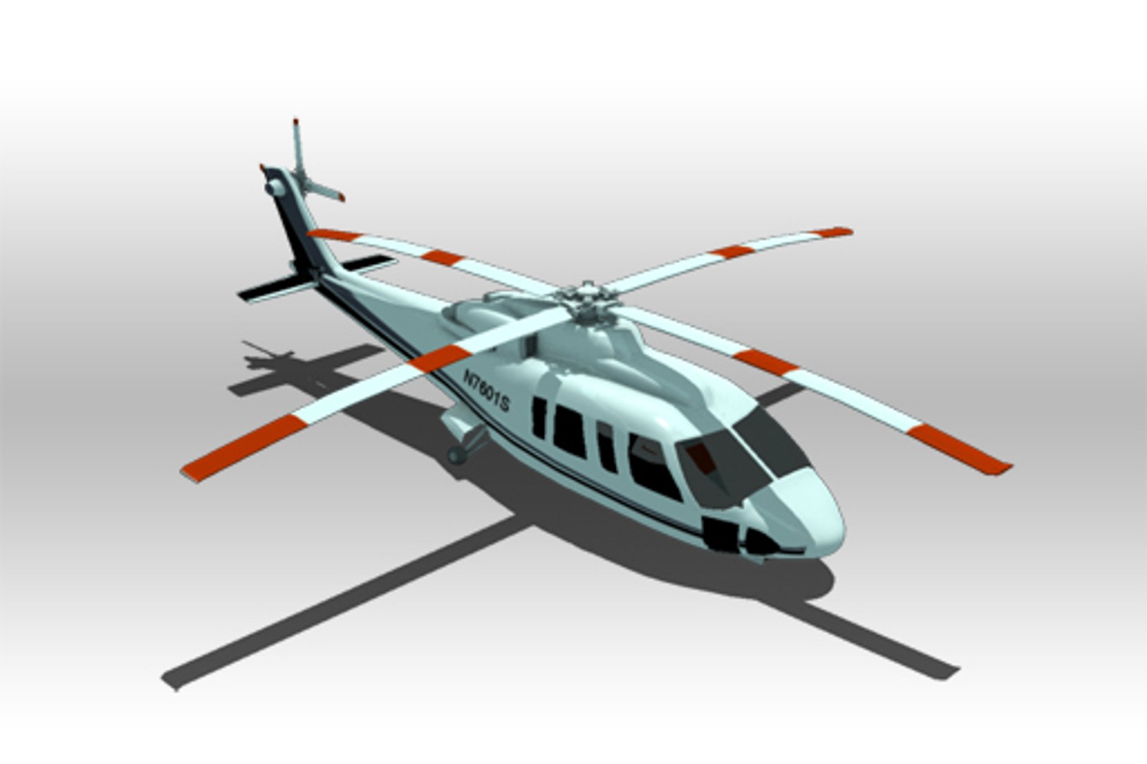 Sikorsky Helicopter 3d Model
