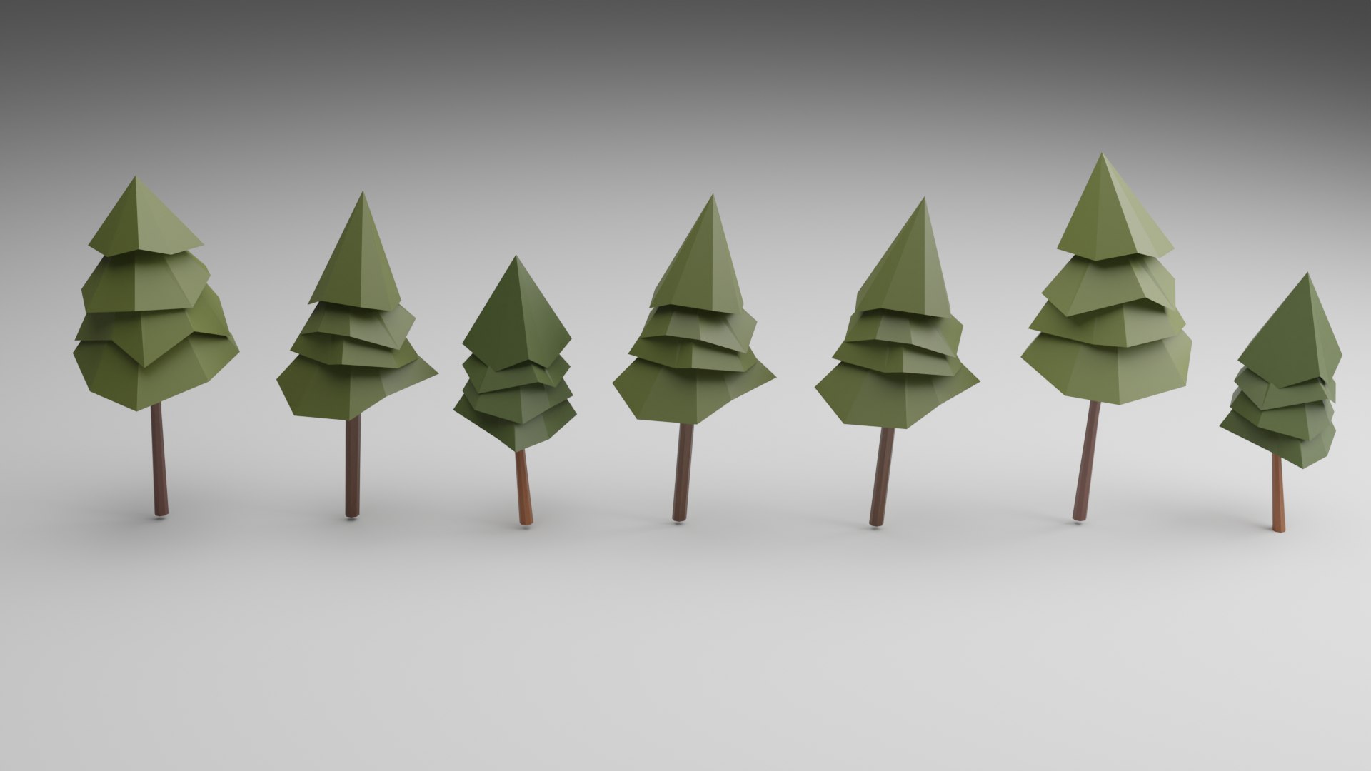 Low Polly Tree Pack 3D - TurboSquid 2182183