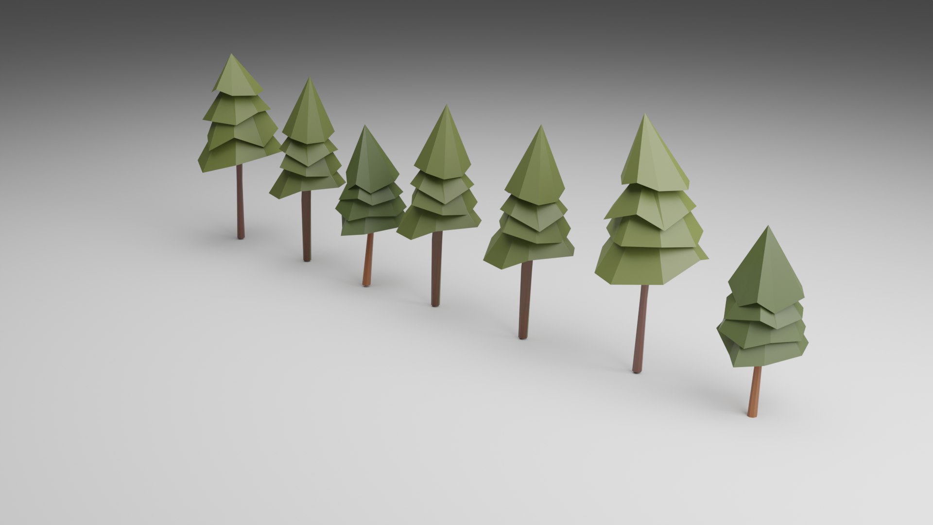 Low Polly Tree Pack 3D - TurboSquid 2182183