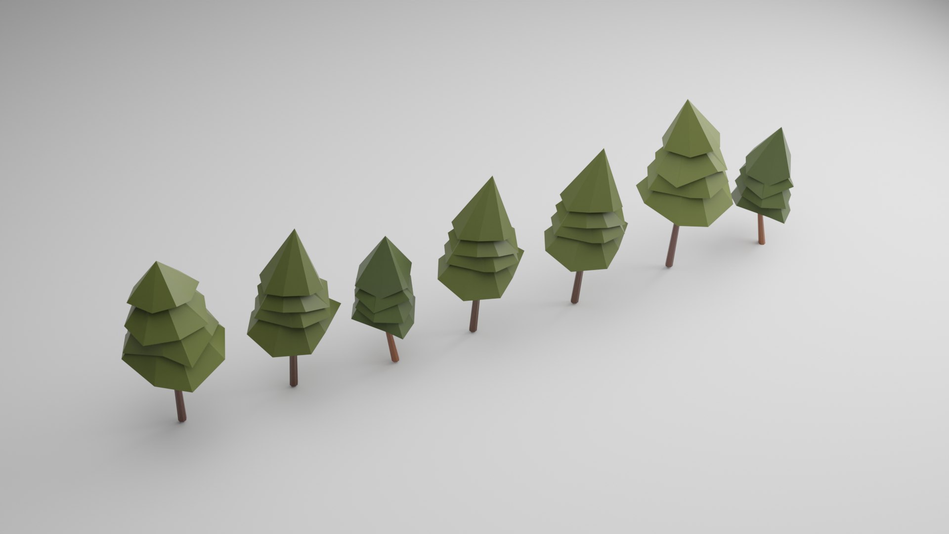 Low Polly Tree Pack 3D - TurboSquid 2182183