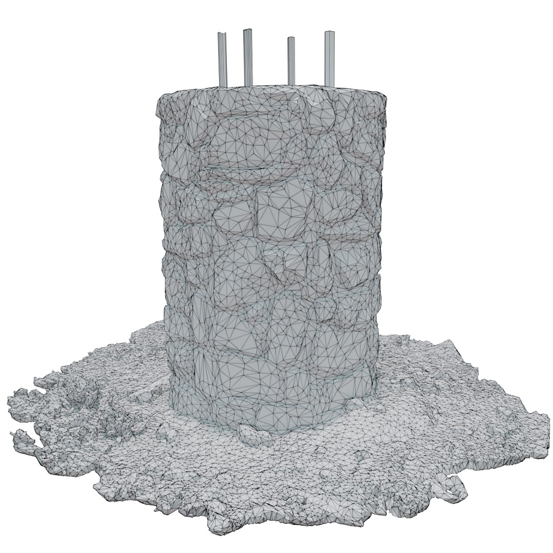 Photogrammetry Cobblestone Pillar 3D Model - TurboSquid 1269498