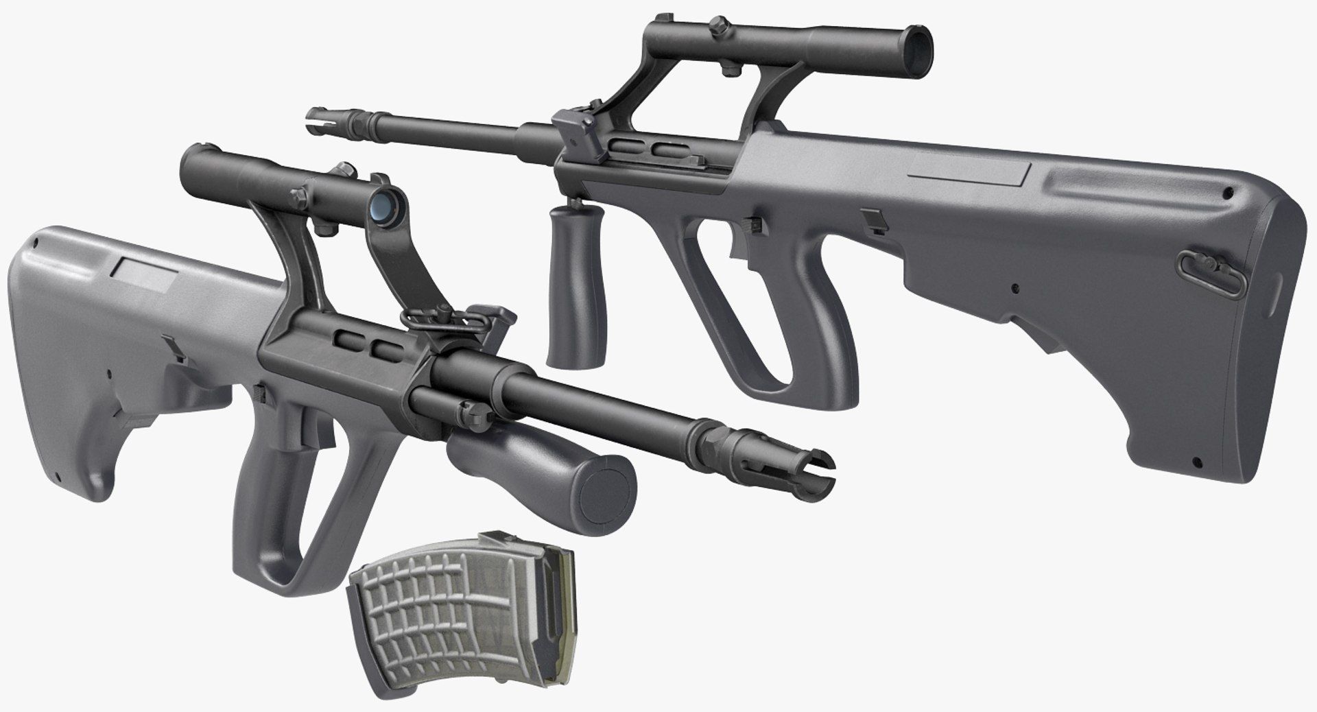 Aug Rifles 3D Model - TurboSquid 1182764