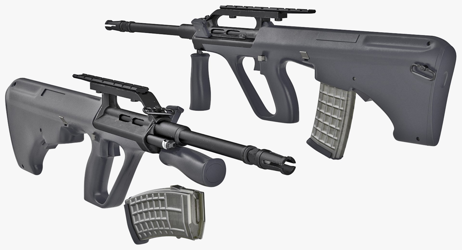 Aug Rifles 3D Model - TurboSquid 1182764