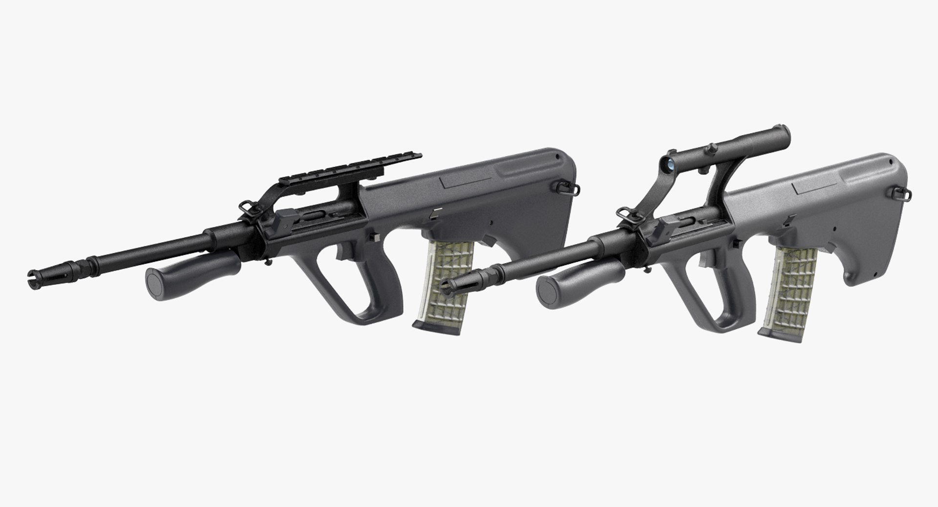 Aug Rifles 3D Model - TurboSquid 1182764