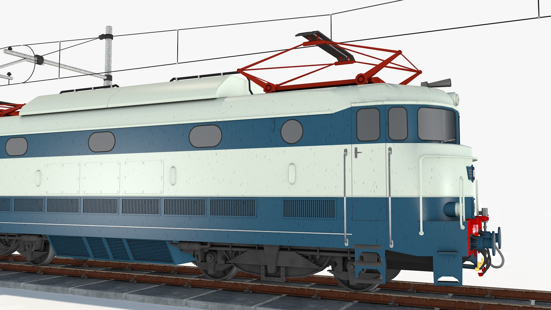Electric Locomotive FS E444 3D - TurboSquid 2414628