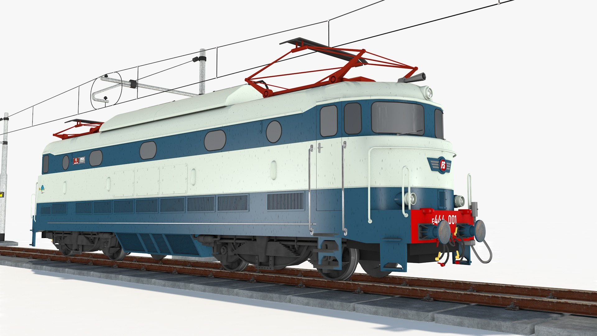 Electric Locomotive FS E444 3D - TurboSquid 2414628
