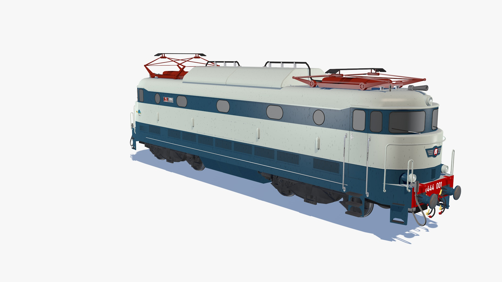 Electric Locomotive FS E444 3D - TurboSquid 2414628