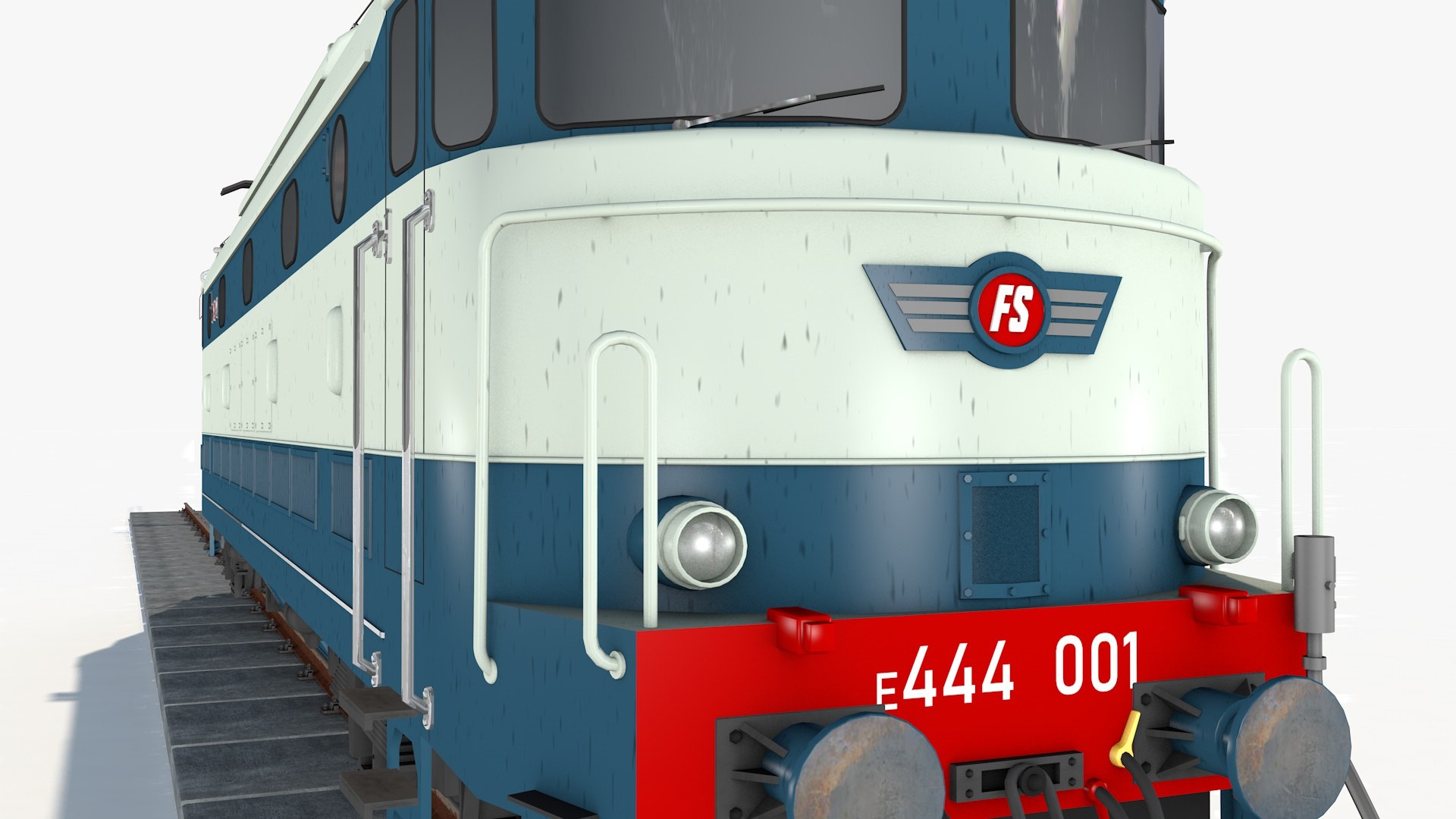 Electric Locomotive FS E444 3D - TurboSquid 2414628