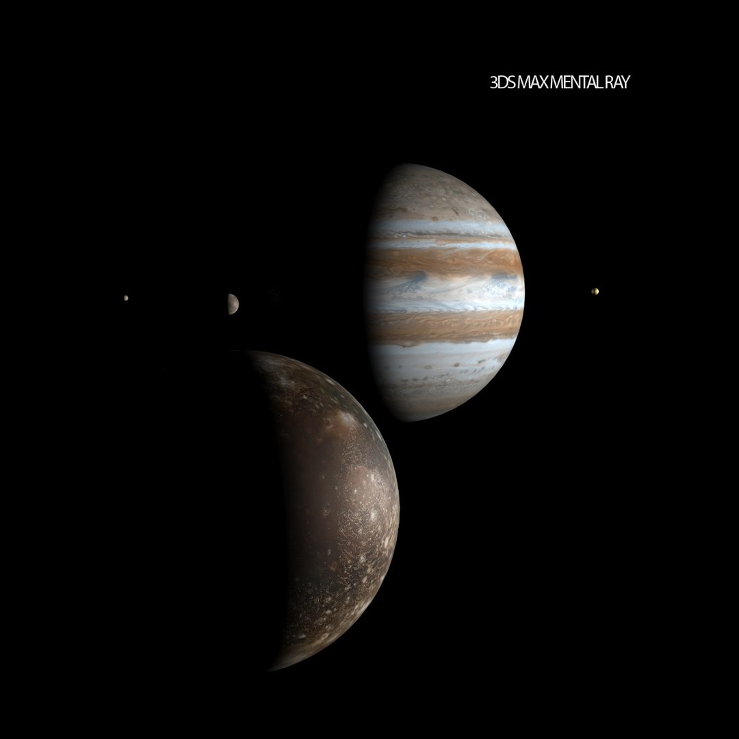 3d Jupiter Moons