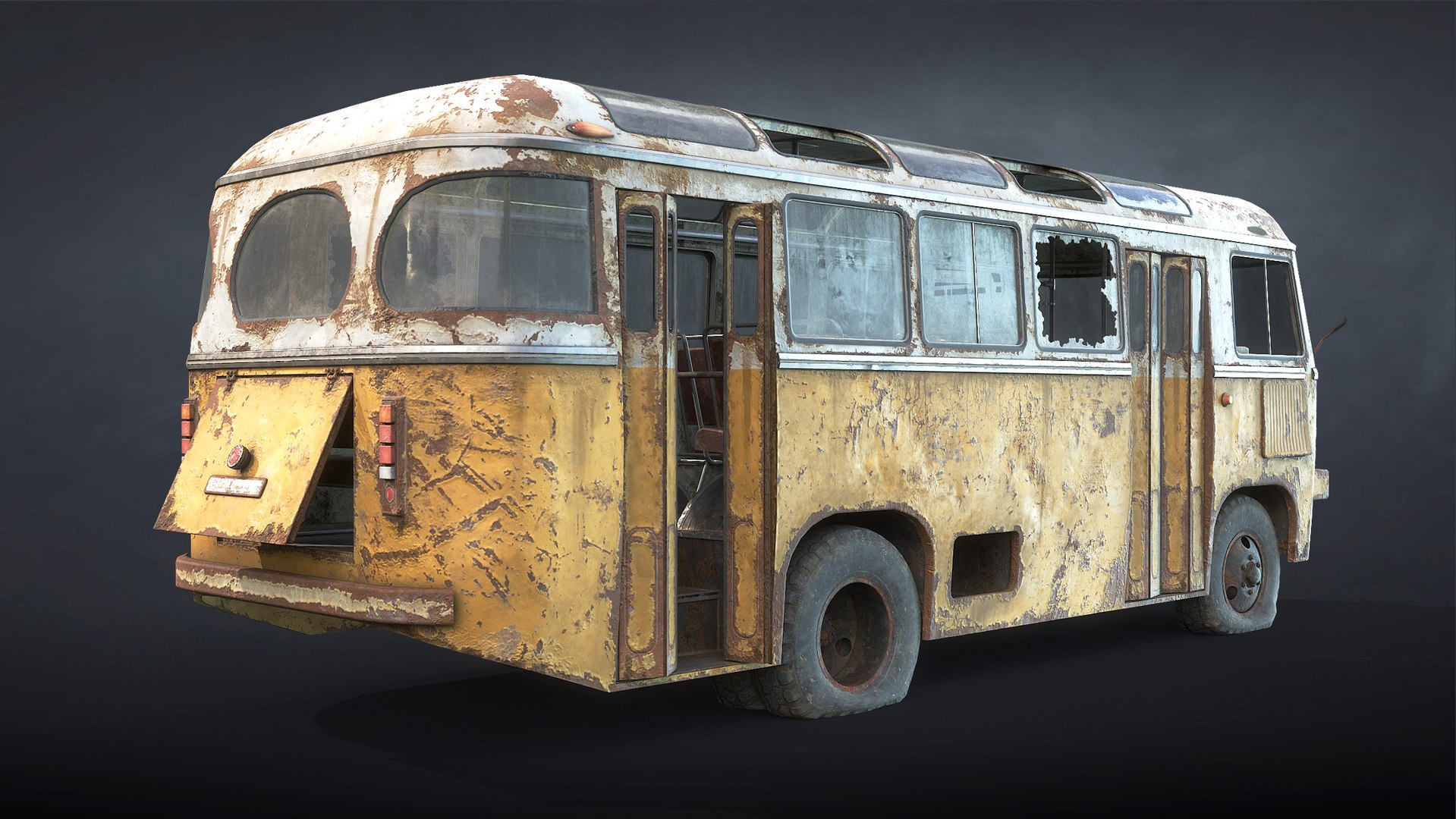 PAZ-672 Game Ready 4 In 1 3D - TurboSquid 1886261