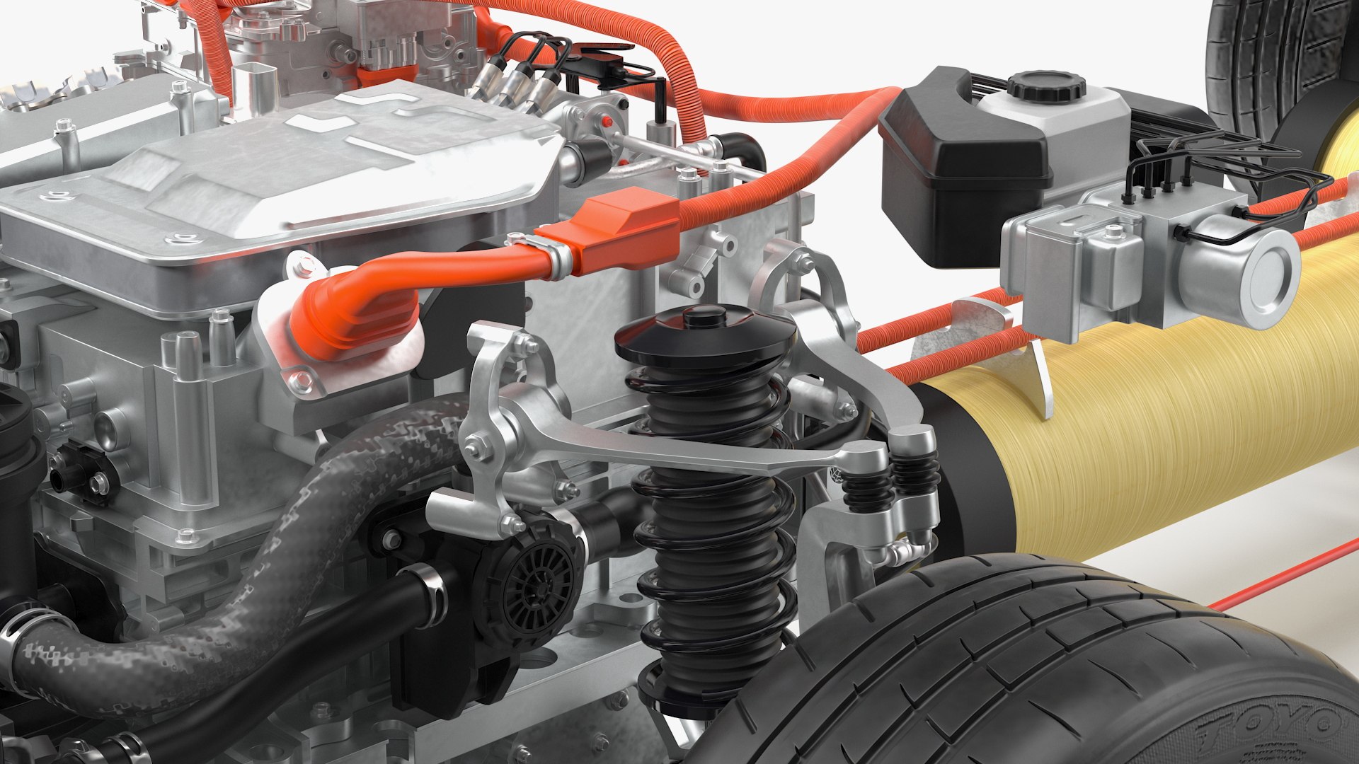 3D Hydrogen Car Chassis - TurboSquid 1868037