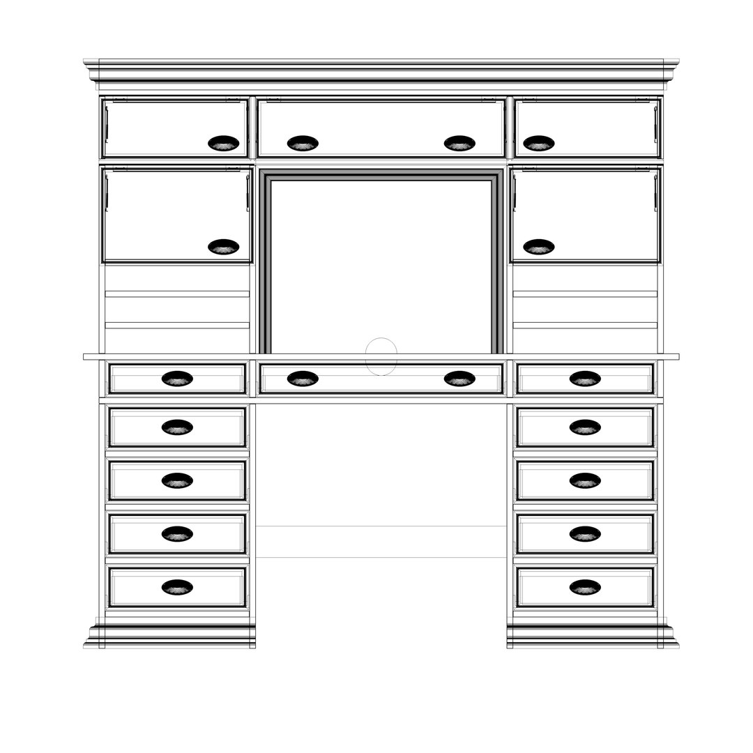 Cabinet office 3D - TurboSquid 1215897