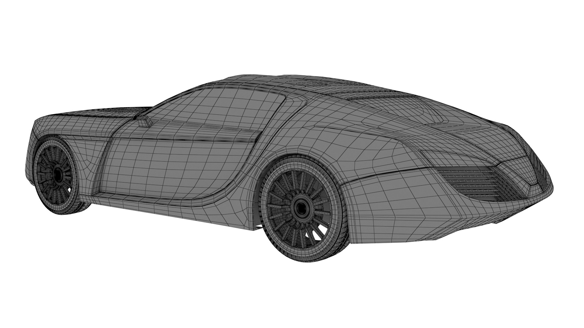 Generic Future Sport Compact Concept Car 3D 3D - TurboSquid 1938521