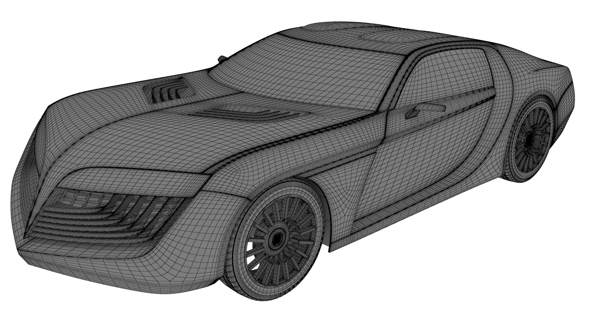 Generic Future Sport Compact Concept Car 3D 3D - TurboSquid 1938521