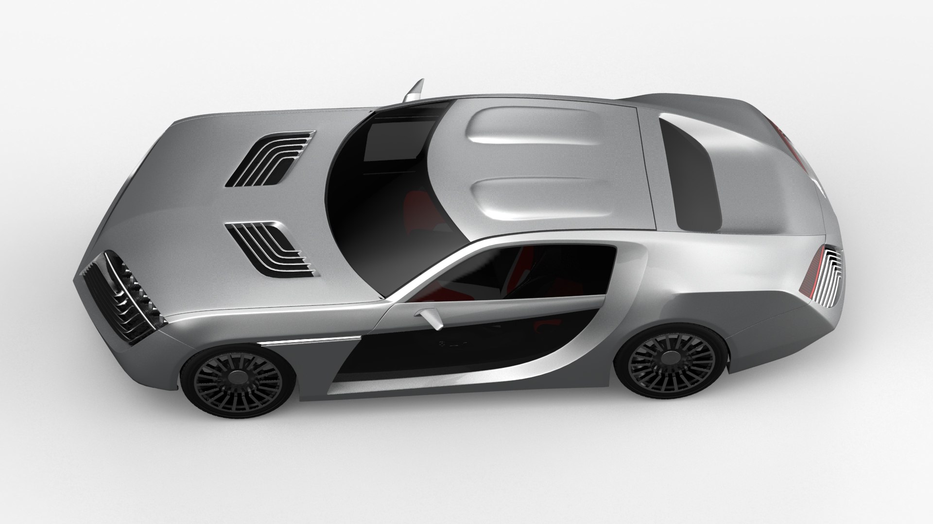 Generic Future Sport Compact Concept Car 3D 3D - TurboSquid 1938521