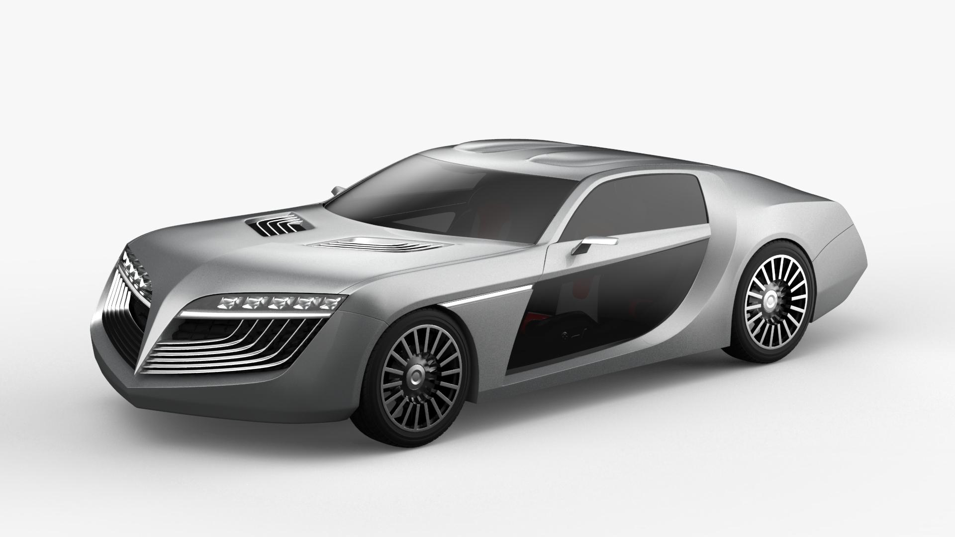 Generic Future Sport Compact Concept Car 3D 3D - TurboSquid 1938521