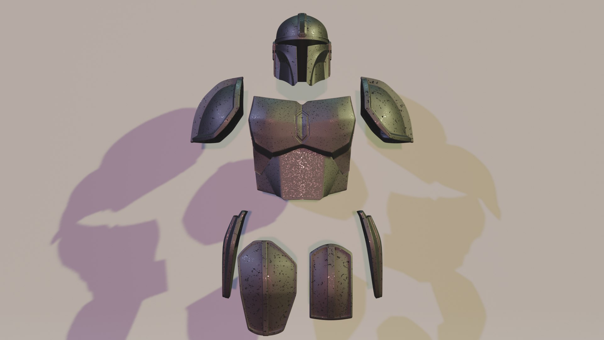 3D Model Mandalorian Armor - TurboSquid 2196054