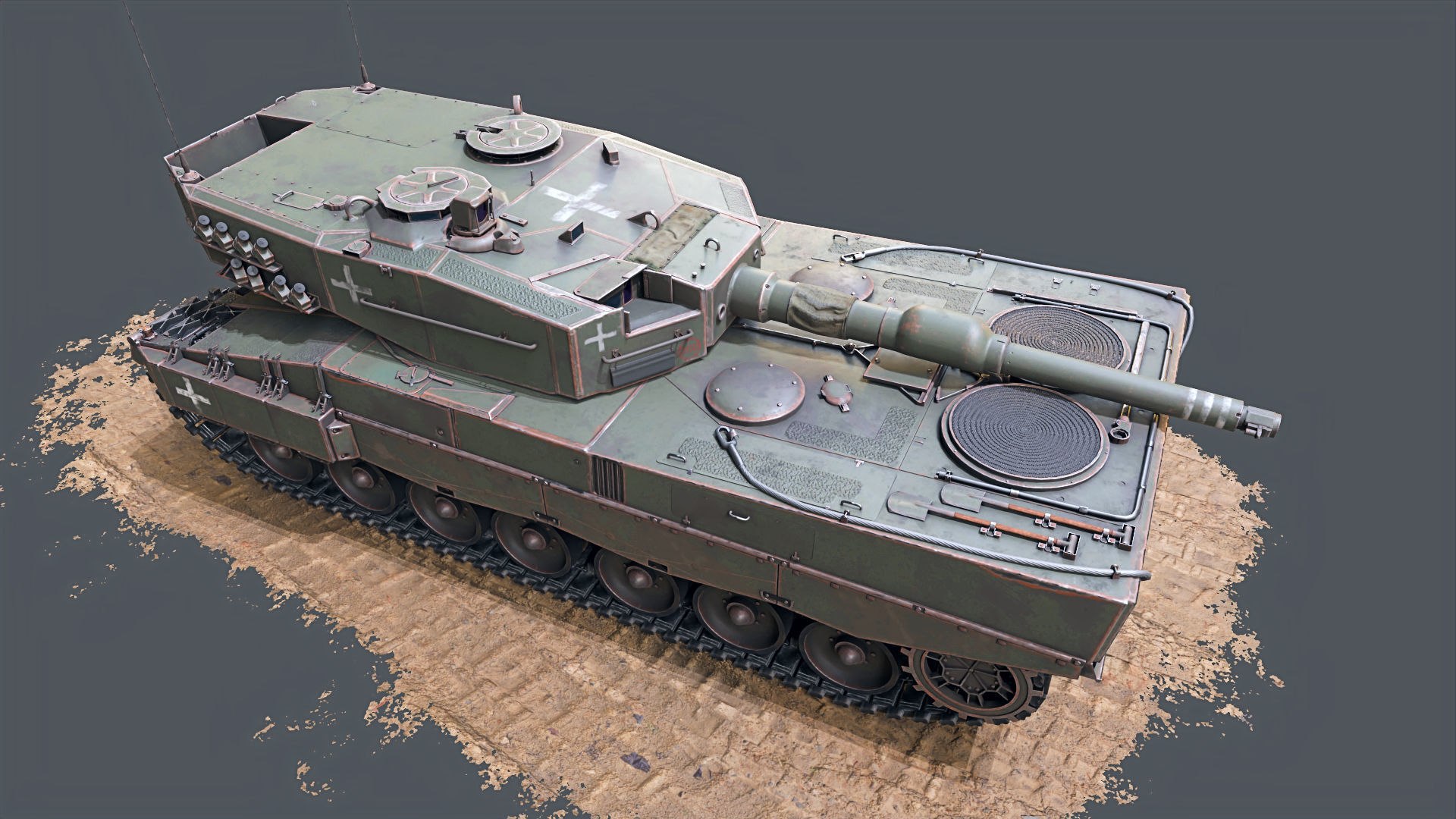 3D Leopard - 2A4 - TurboSquid 2223817