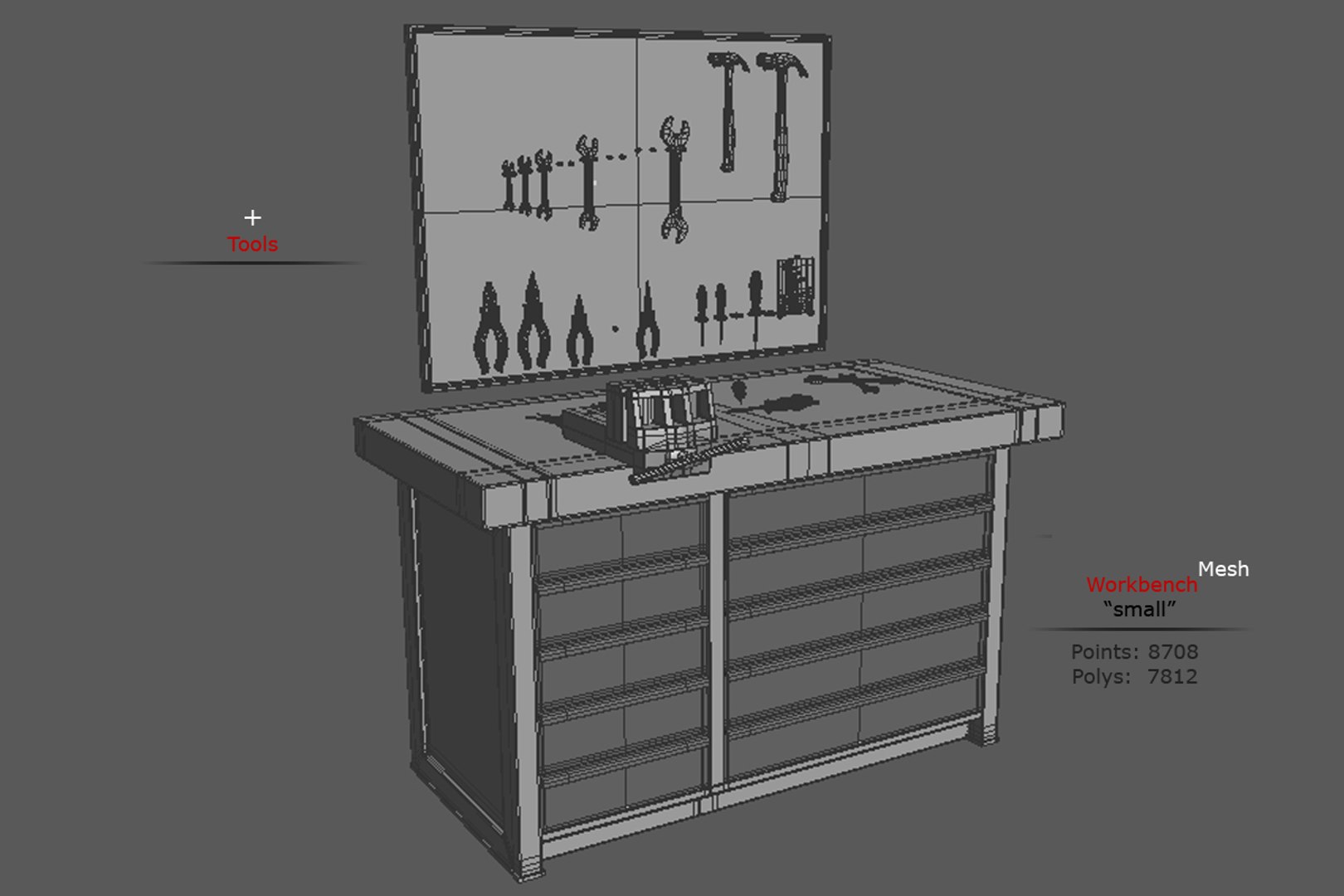 Workbench Tools 3d Model